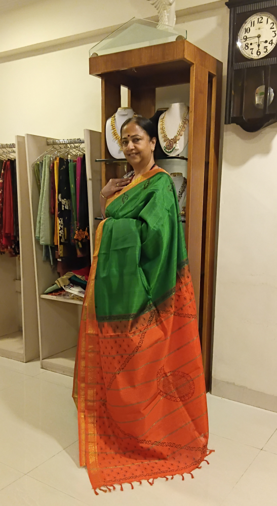 Printed silk cotton - Srishti printed silk cotton - VIBA SAREES- Buy ...